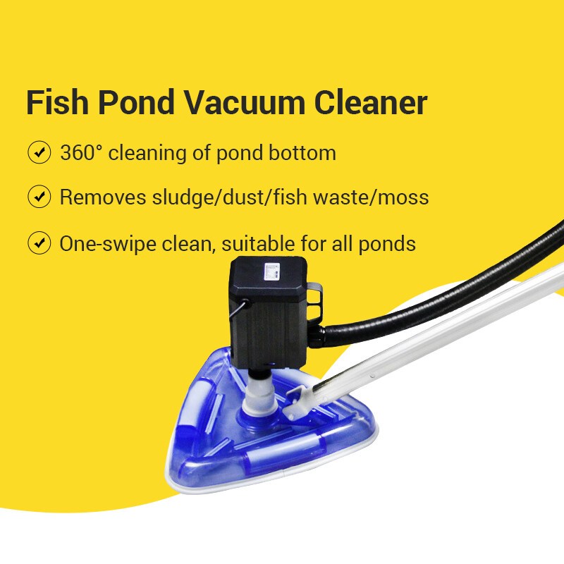 Koi Fish Pond Vacuum Cleaner, Swimming Pool Bottom Cleaner, Underwater ...