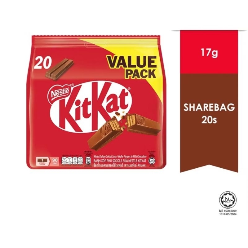Nestle KitKat 2F Sharebag 20s x 17g | Shopee Malaysia