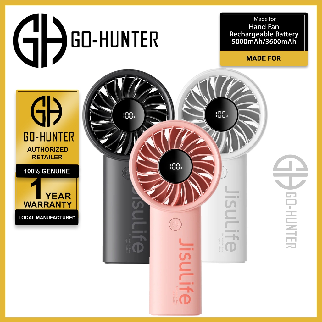 JisuLife Life4 Handheld Hand Fan Life4 5000mAh / 3600mAh Rechargeable 5 ...