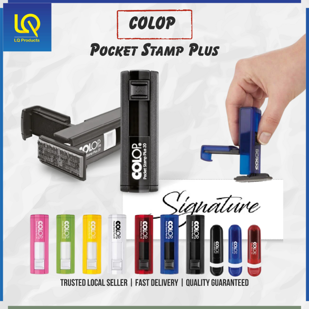 ️SAME DAY POS /COLOP Mini Pocket Rubber Stamp/ Self Inking Pocket ...