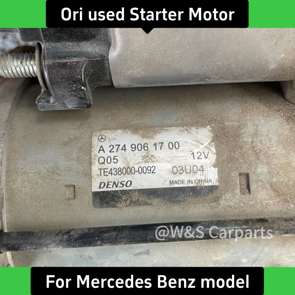 Original used starter motor for all Mercedes Benz models Class S Class ...