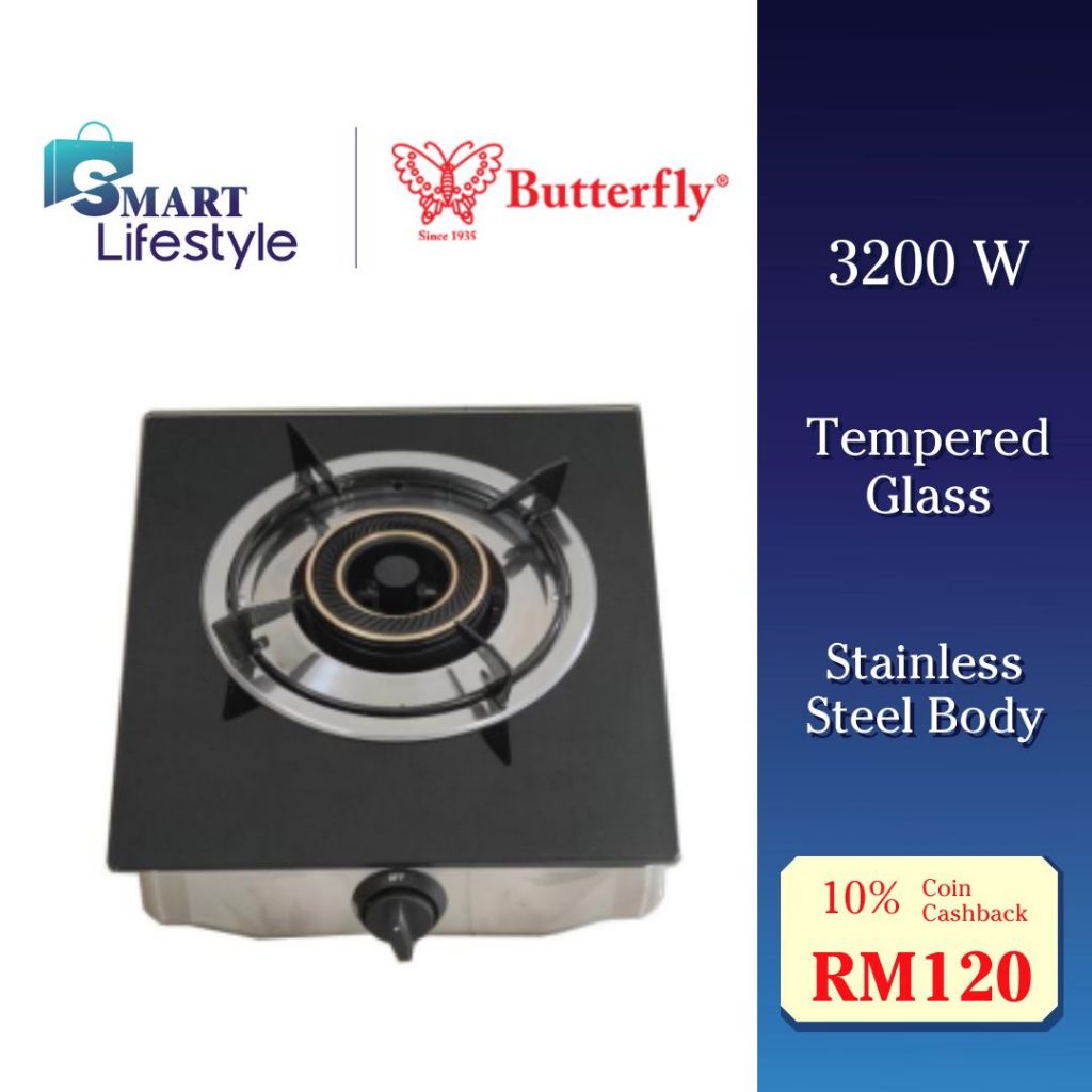 Butterfly 3200W Single Table Gas Stove Cooker BTG-1L | Shopee Malaysia