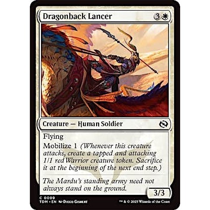 [Shuffle] MTG: Tarkir: Dragonstorm (TDM) C 0009 | Dragonback Lancer ...