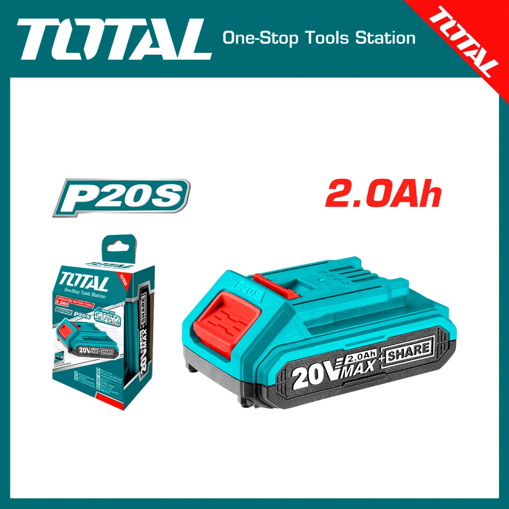 TOTAL Lithium-Ion battery pack 20V | Shopee Malaysia