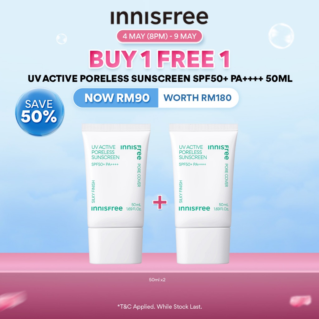 [4 MAY (8PM) - 9 MAY | BUY 2 GET 20% OFF] INNISFREE UV Active Poreless ...