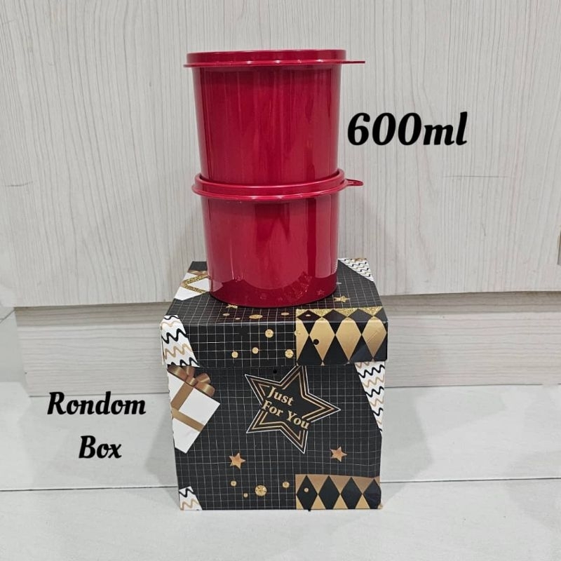 Tupperware Compact Bowl / Snack N All (2 PCS) 600ml + FREE Box (Random ...