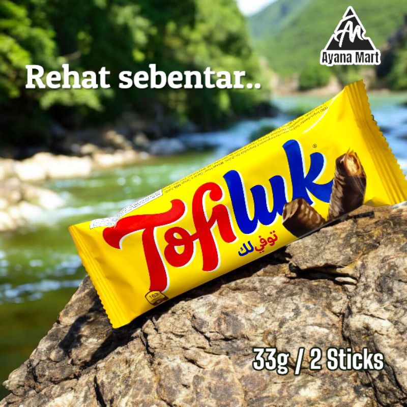 Tofiluk Caramel Crunch Chocolate Bar Crunchy Cokelat Dubai Sedap 33g ...