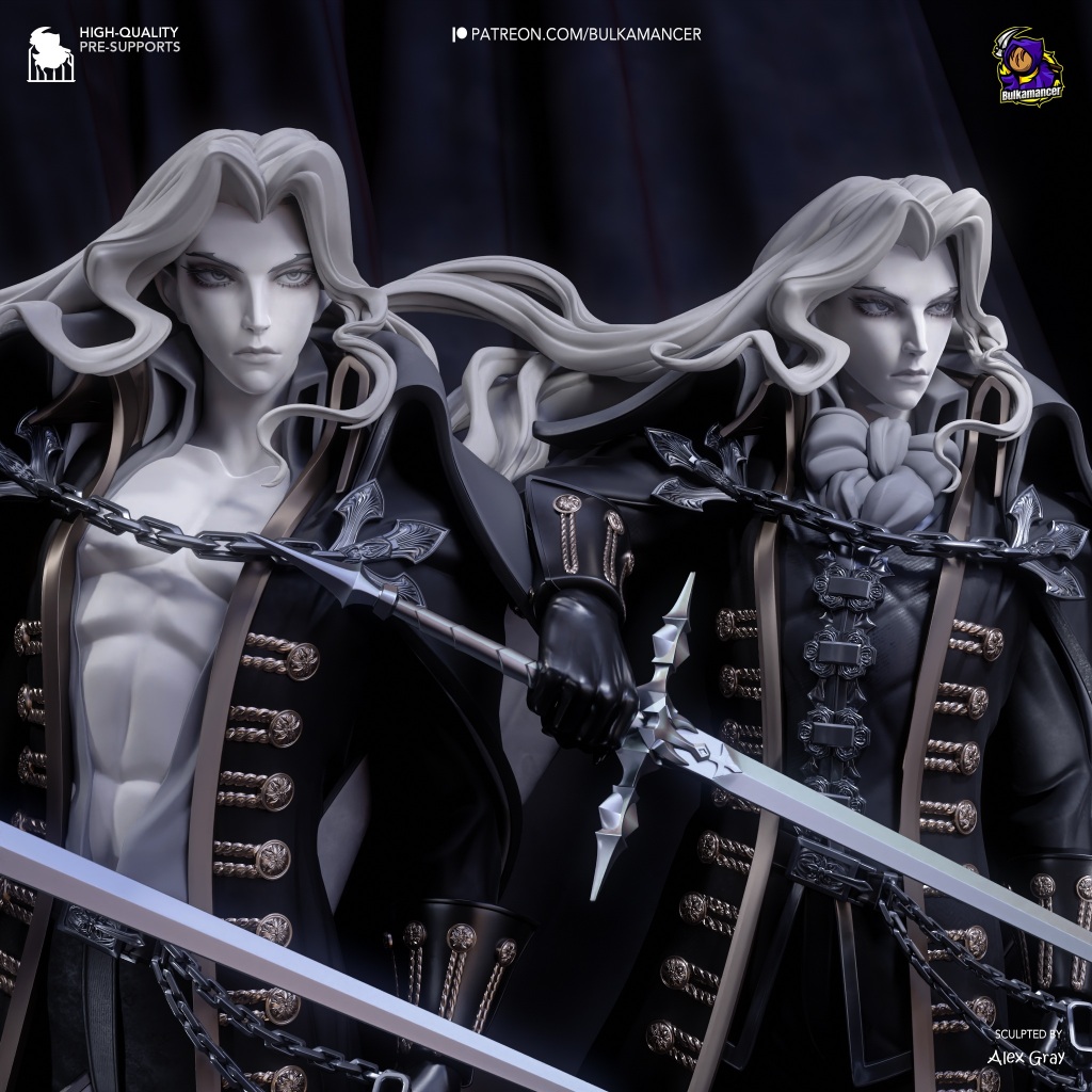 Bulkamancer Sculps Alucard - Castlevania 1/8 scale 3d printed resin ...