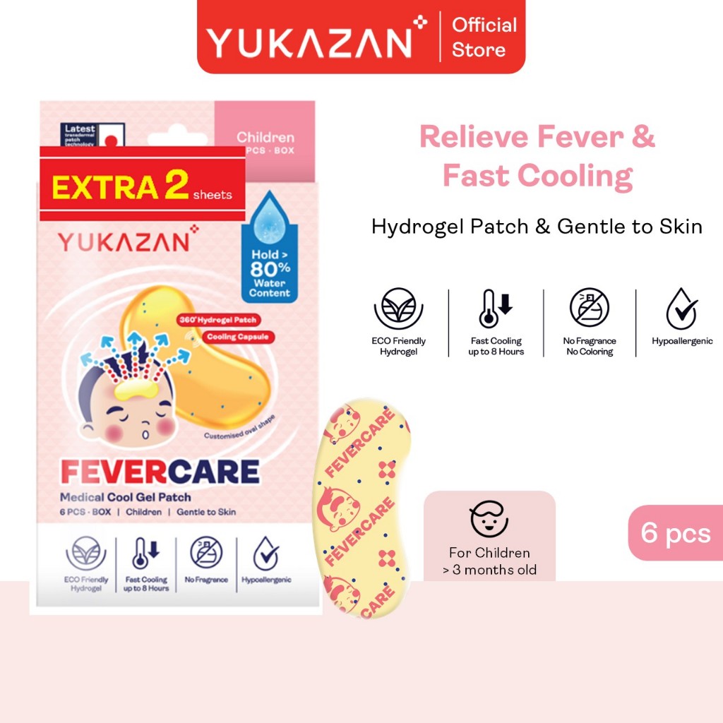 [EXP Sept 2025] Yukazan Children Fevercare Medical Cool Gel Patch Fever ...