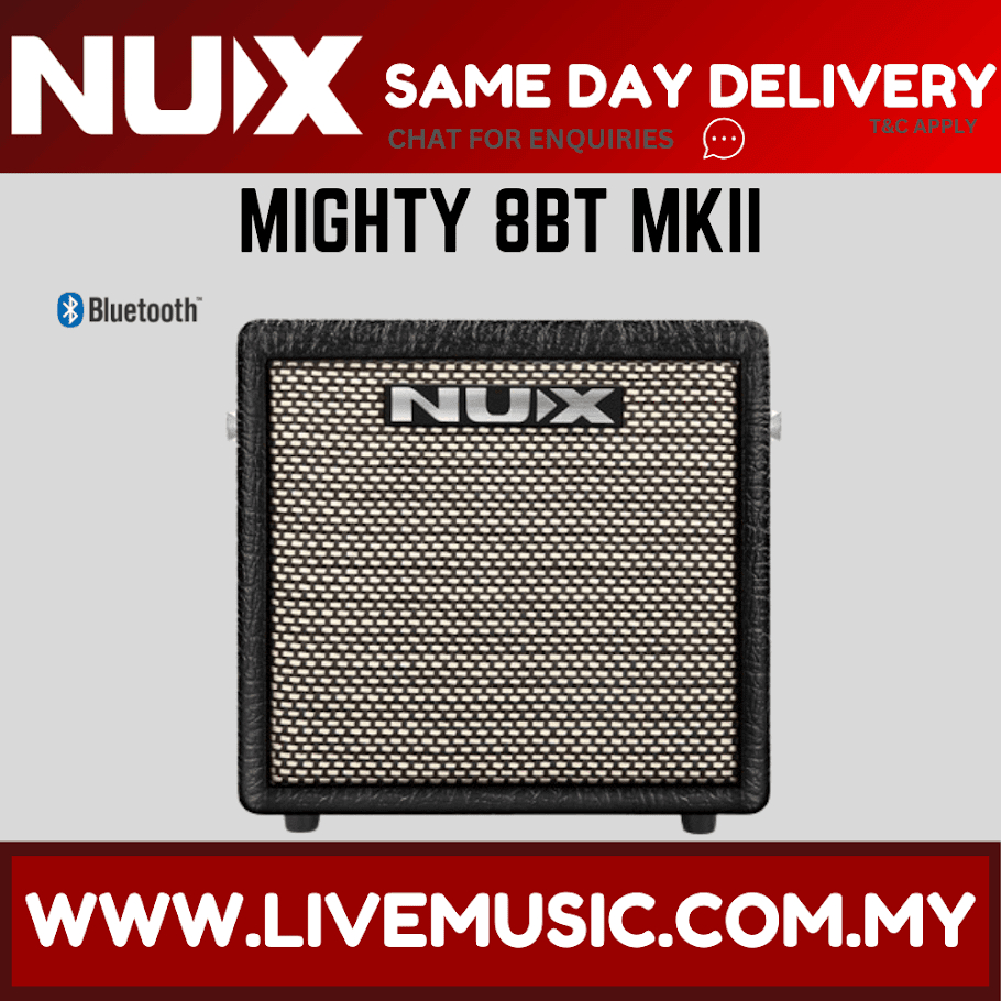 NUX Mighty 8BT MKII 8-watt Portable Electric Guitar Amplifier with ...