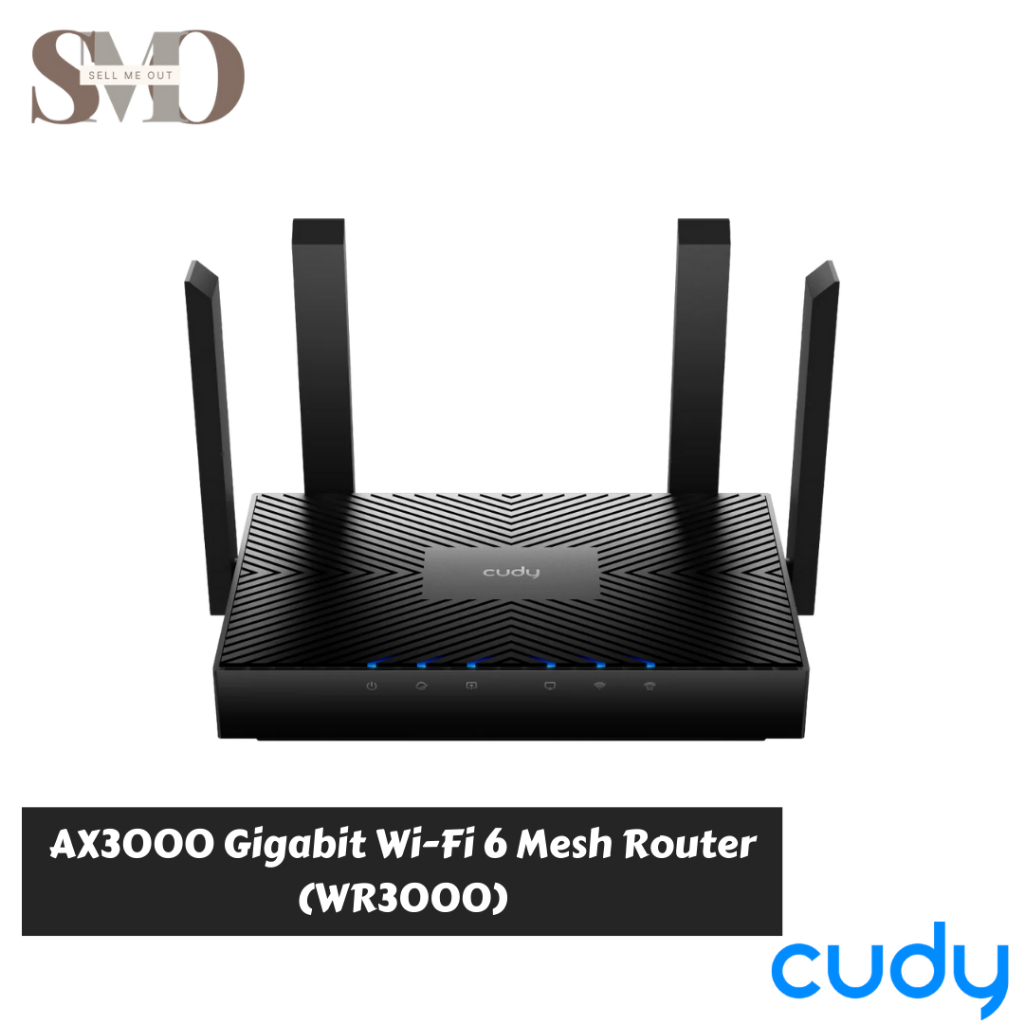 Cudy AX3000 Gigabit Wi-Fi 6 Mesh Router (WR3000) | Shopee Malaysia