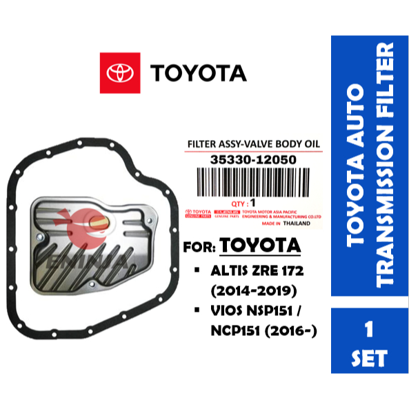 TOYOTA Auto Transmission Filter with Gasket For Vios Ncp151/ Nsp151 ...