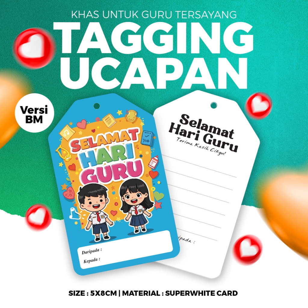Hanging Tags kad Ucapan Hari Guru Readystock | Shopee Malaysia