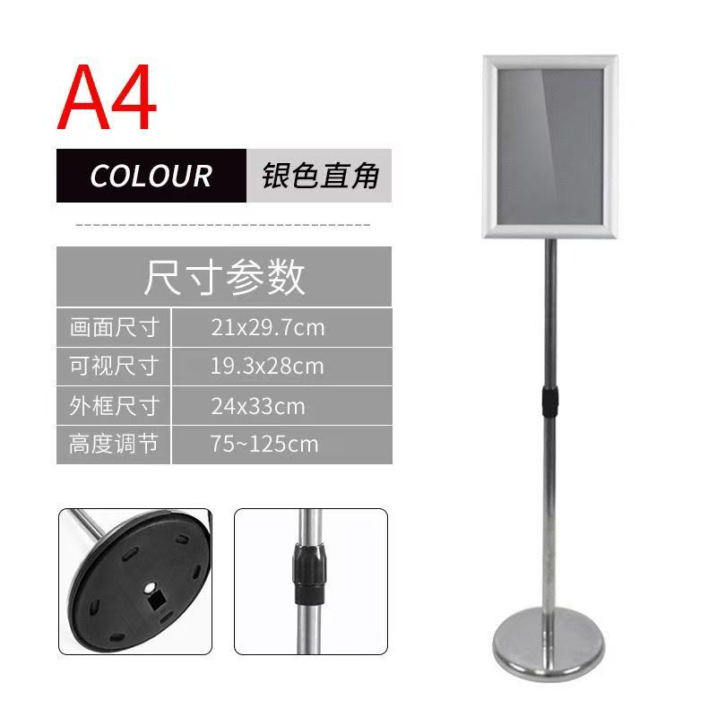 STAINLESS STEEL SIGNBOARD STAND x 1 UNITS(Size: A4 ) | Shopee Malaysia