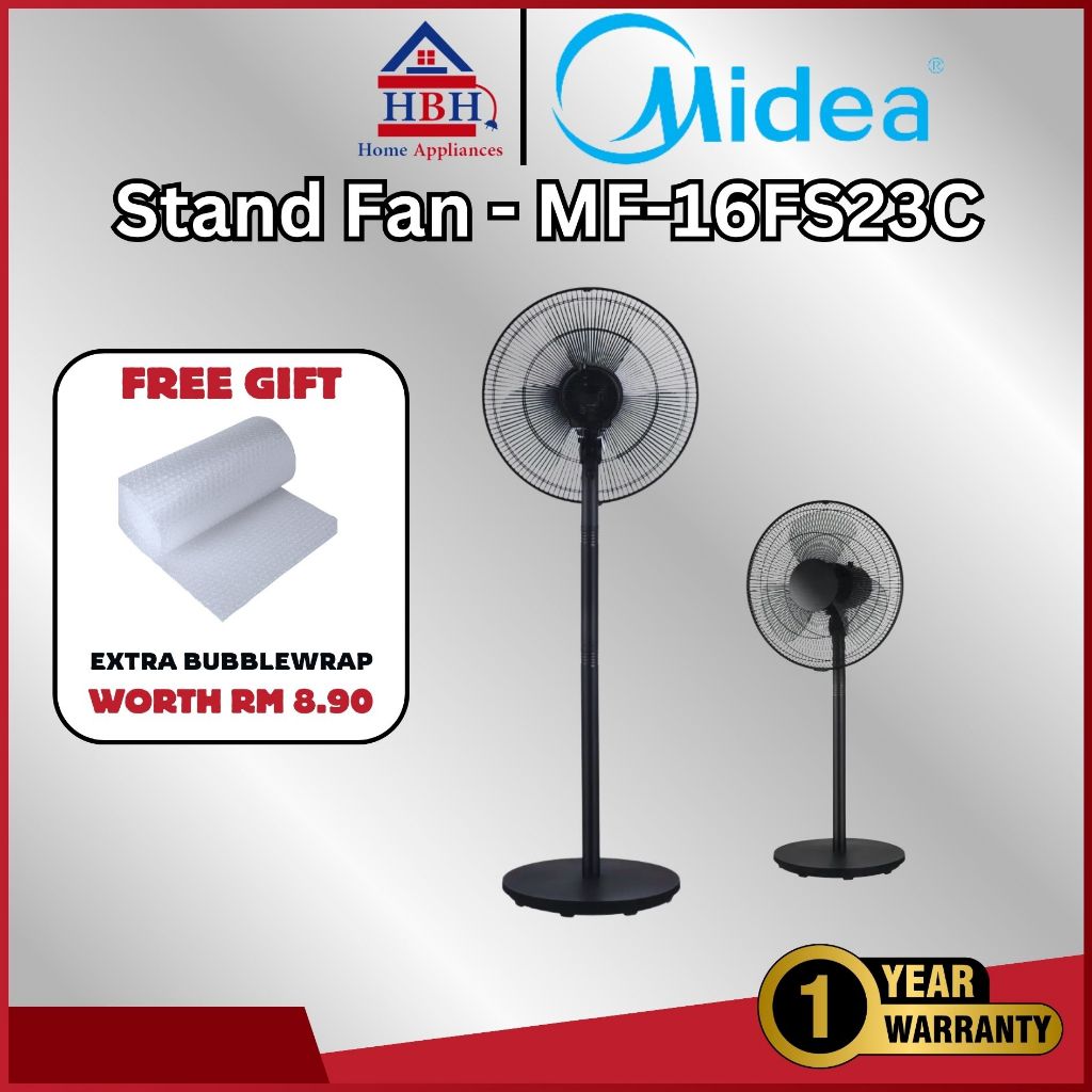 Midea MF-16FS23C Kipas Berdiri 16 Inci | Stand Fan 16 Inch | 3 Speed Pilihan | Fungsi Berpusing ...