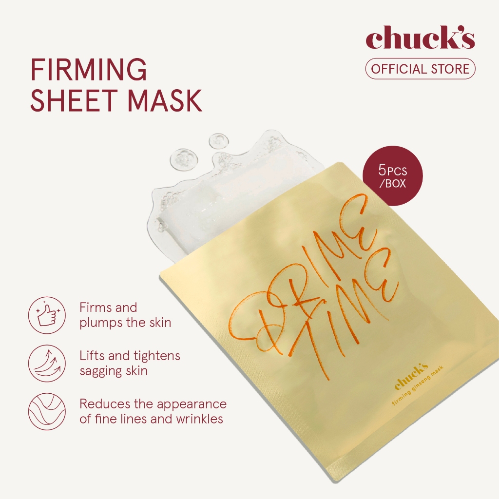 Chuck's Prime Time Firming Ginseng Mask (5pcs) - Firms and Lift | Vegan ...