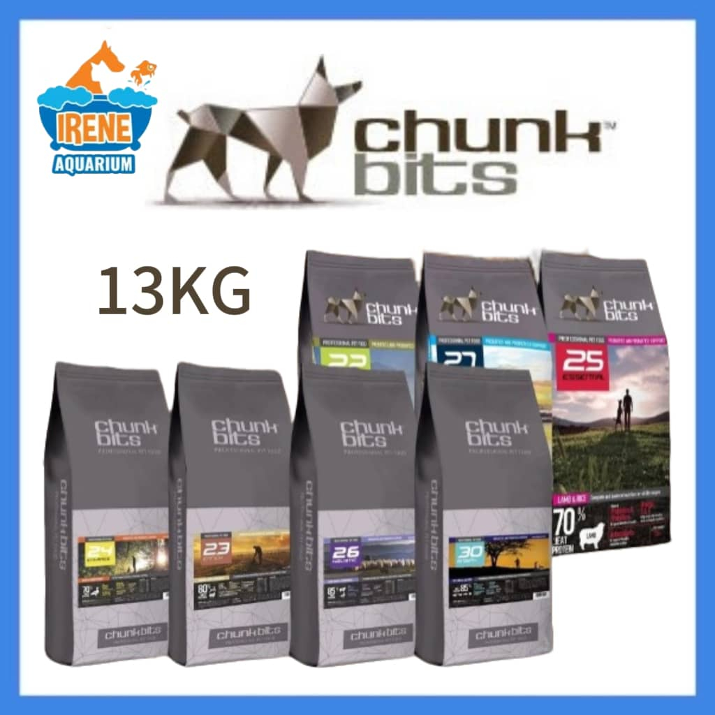 Chunk Bits Dog Food 13kg Sensi/Enchance/Growth/Holistic/Vital | Shopee ...