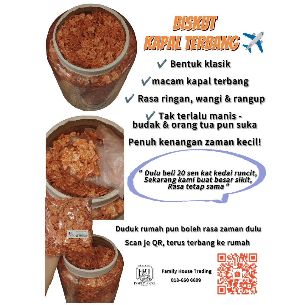 HALAL - SHOON FATT - Biskut Kapal Terbang 飞机饼 100G / 200G / 300G / 400G ...