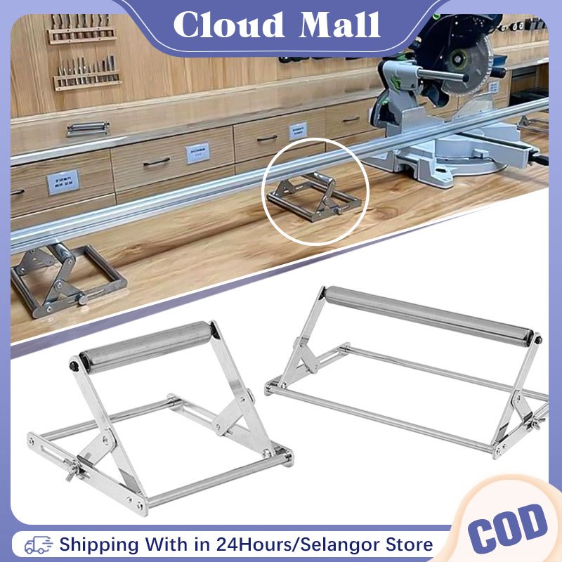 Industrial Grade Foldable Metal Support Frame Adjustable Height Roller ...
