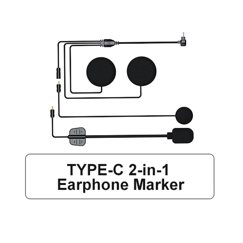 2-in-1 microphone soft mic+hard mic for helmet Intercom headset Y80-2x ...