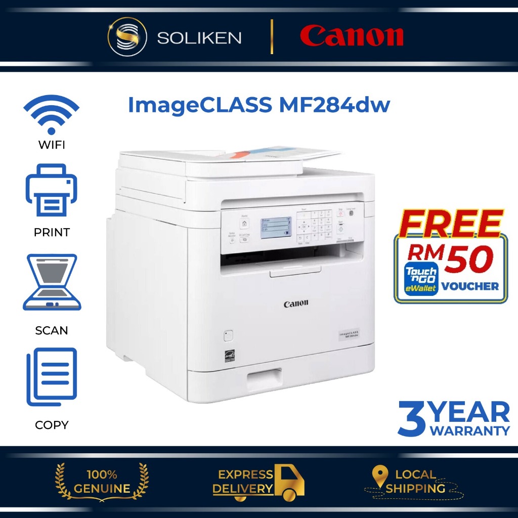 [NEW] Canon imageCLASS MF284dw Monochrome Laser Printer (Wi-Fi/Print ...