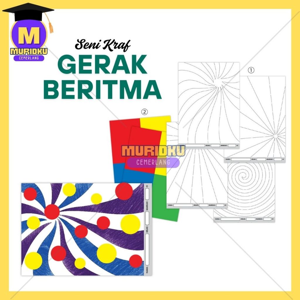 Seni Kraf Gerak Beritma - (Lakaran lukisan + kertas warna) | Shopee ...