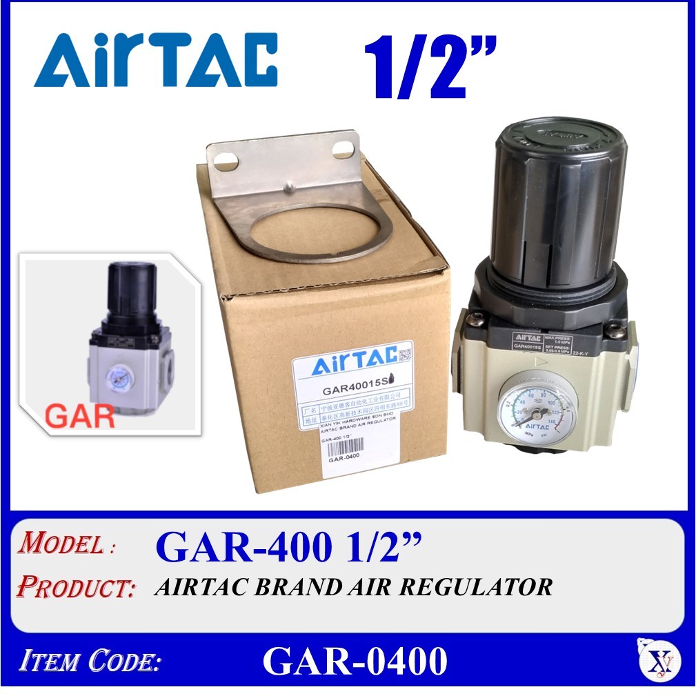 (GAR-400) 1/2” AIRTAC BRAND AIR REGULATOR - GAR-0400 | Shopee Malaysia