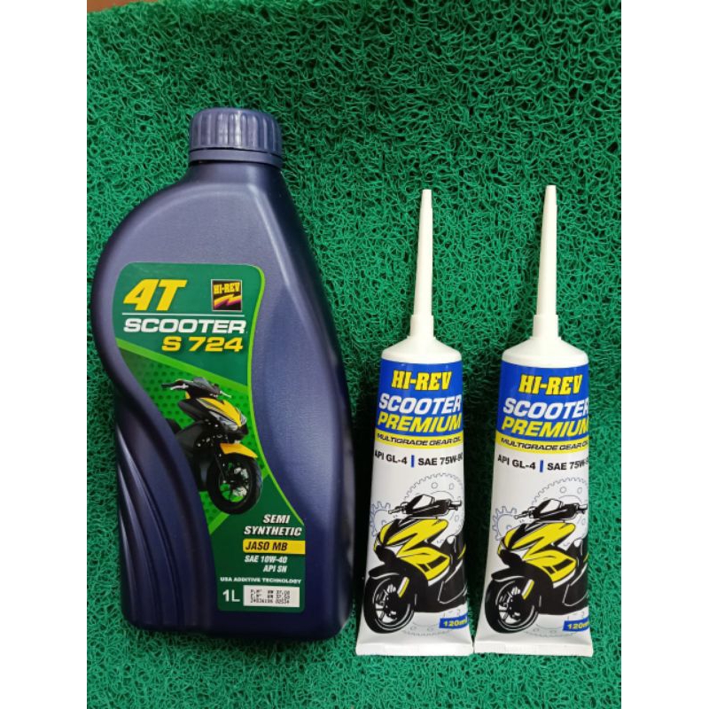 HI-REV 4T S724 SCOOTER (1 LITRE) 10W40 SEMISYNTHETIC SCOOTER MOTOR OIL ...