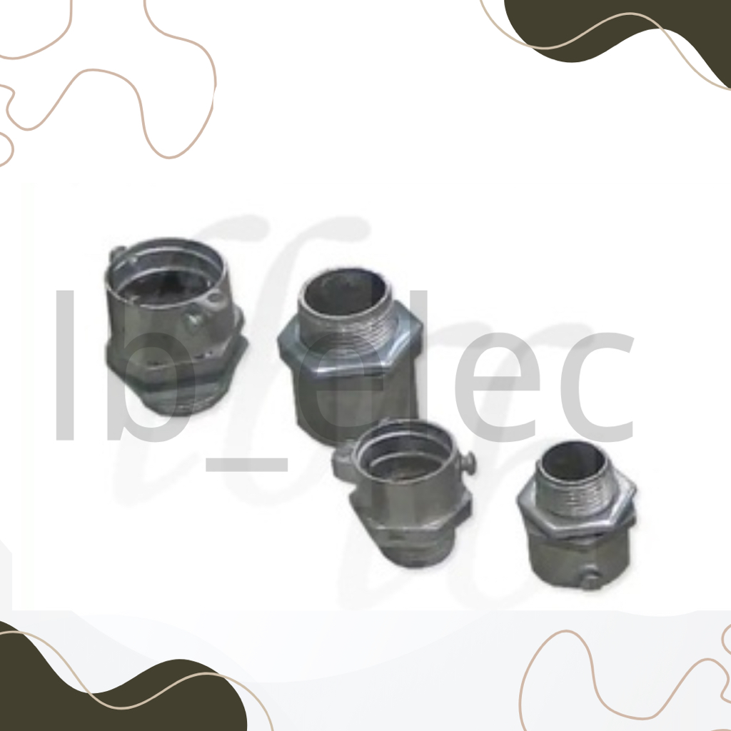 GI FLEXIBLE CONDUIT TUBE 3/4" / 1" ADAPTOR or 20mm / 25mm | Shopee Malaysia