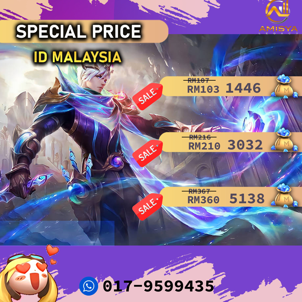 Joki | MLBB Rank Boost | Baru | DM | Murah | PC Game | Shopee Malaysia