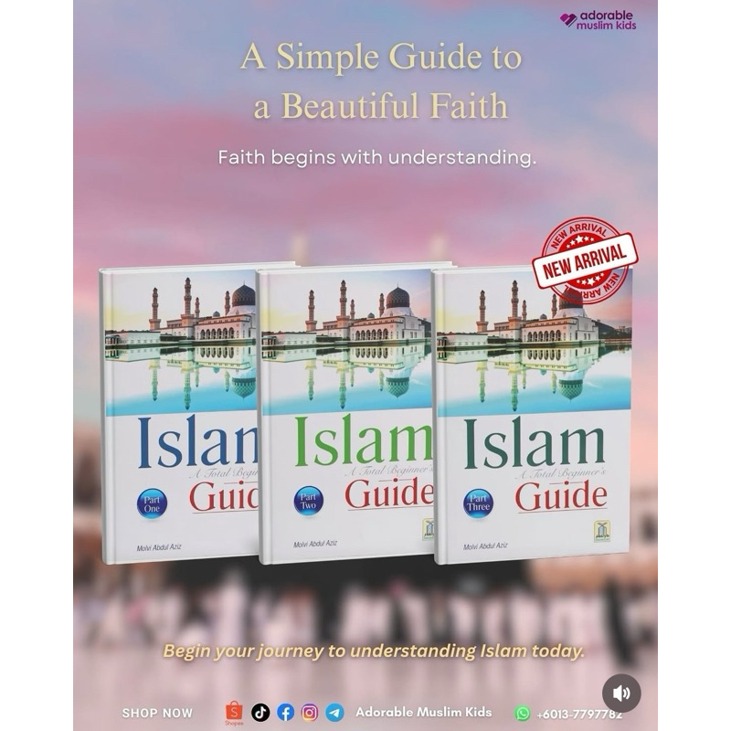 Islam A Total Beginner's Guide Part 1, 2 & 3 by Molvi Abdul Aziz | Darussalam | Shopee Malaysia