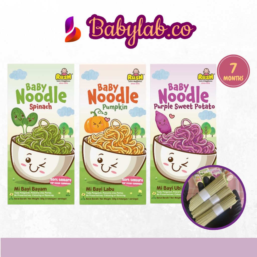 RUSH BABY | BABY FOOD MAKANAN BAYI MEE MI NOODLE ORGANIC PASTA NATURAL ...