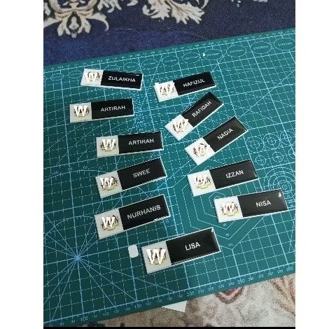 nametag epoxy jata/logo baru 2025 berkualiti | Shopee Malaysia