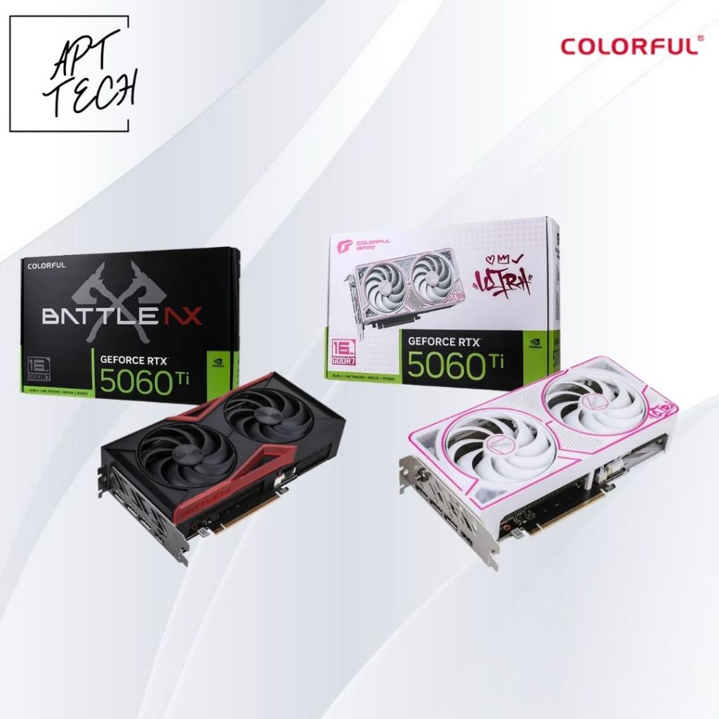 APTTECH COLORFUL GEFORCE RTX 5060 TI NB DUO 8GB 16GB GDDR7 IGAME ULTRA ...