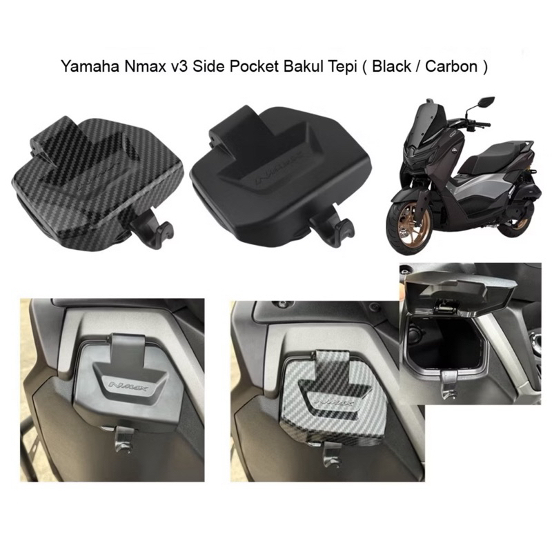 NMAX V3 2025 SIDE POCKET WITH HOCK CARBON | Shopee Malaysia