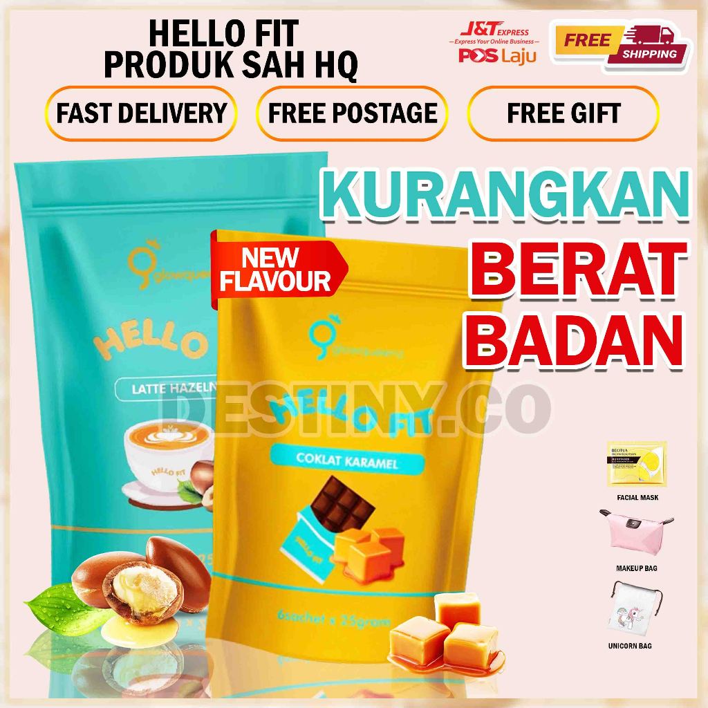 HELLO FIT [ Coklat Karamel & Latte Hazelnut & WHIPPYCINO] kopi kurus ...