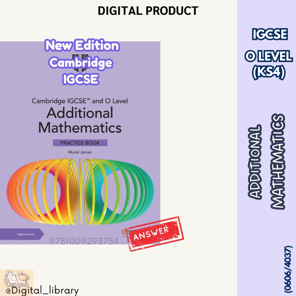 [AM2] Cambridge IGCSE and O Level Additional Mathematics Practice Book ...