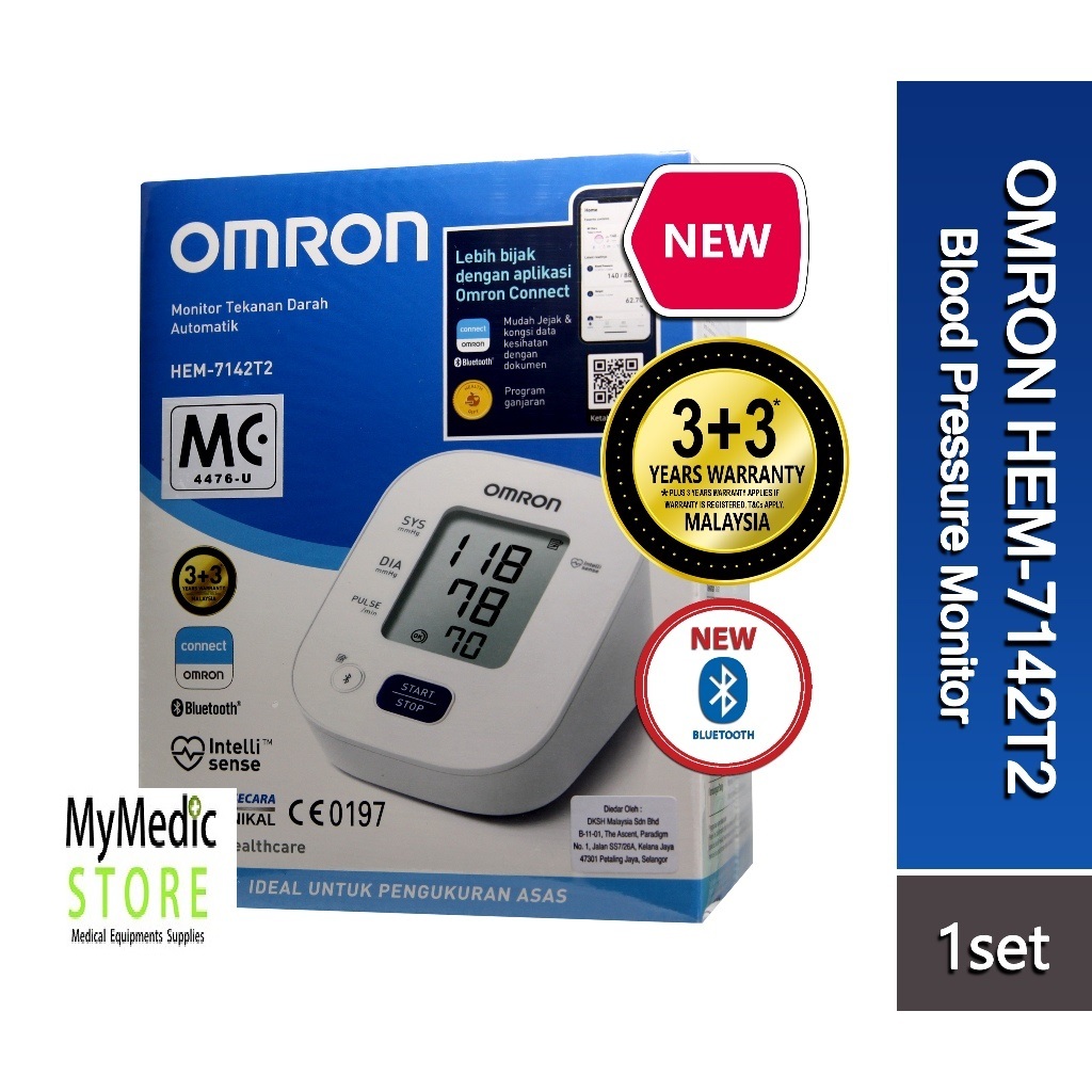 (Original) Omron Automatic Blood Pressure Monitor HEM-7142T2 (Warranty ...