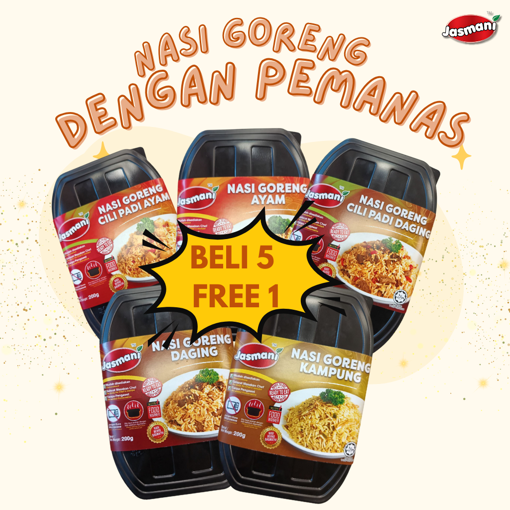 [JASMANI] NASI GORENG READY TO EAT DENGAN PEMANAS | Shopee Malaysia