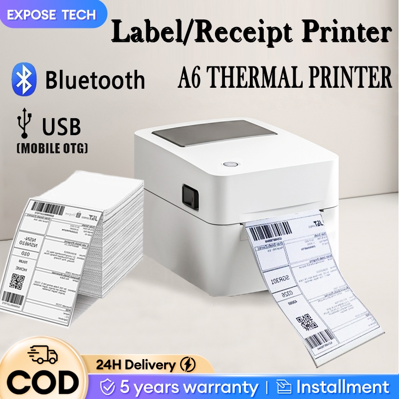 EXPOSE Thermal Printer Waybill A6 AWB AirwayBill Bluetooth Barcode ...