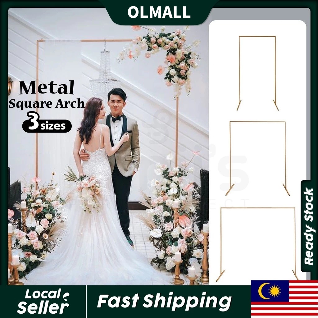 Square Metal Arch 3*3 m Party Backdrop Wedding Rack Wedding Party ...