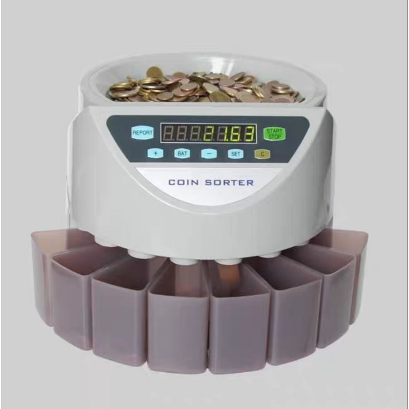 Electronic Money Sorter Coin Counter Cash Currency Counting | Shopee ...