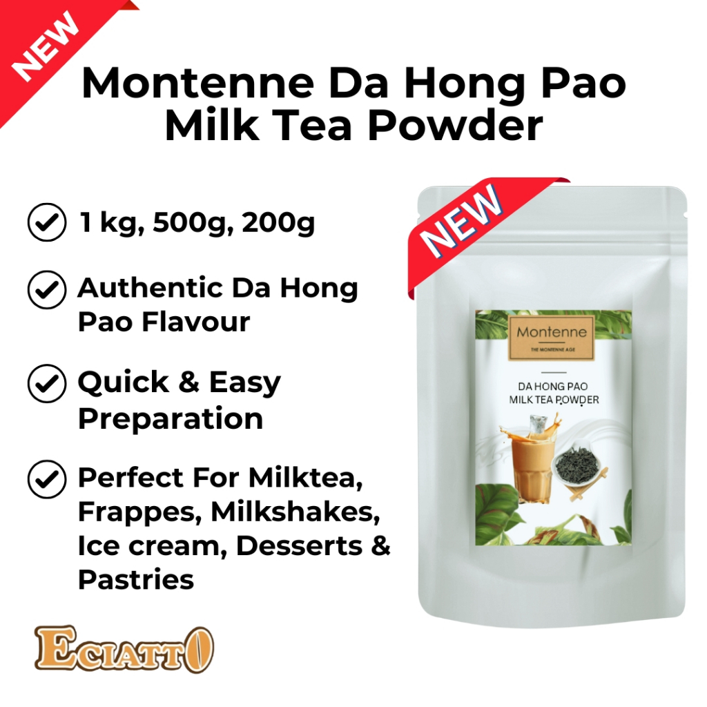 MONTENNE Da Hong Pao Milk Tea Powder 1KG –Authentic Flavor, Quick ...
