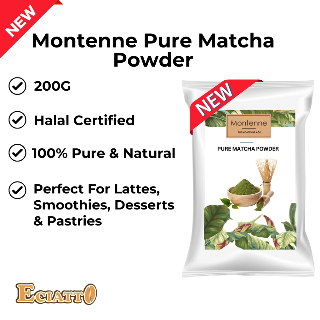 MONTENNE Pure Matcha Powder 200g Premium Matcha Suitable For Latte ...