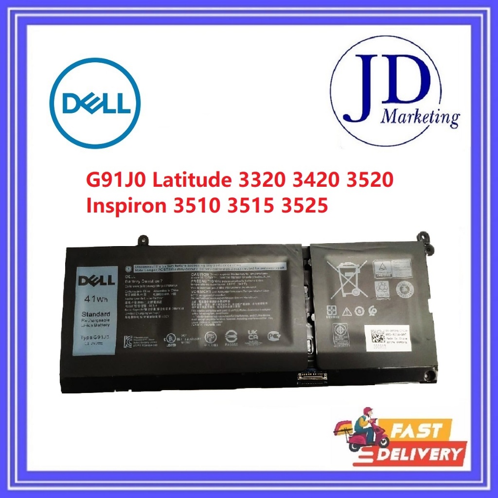 G91J0 Dell 927N5 MGCM5 GDM50 Latitude 3320 3420 3520 Inspiron 15 3515 ...