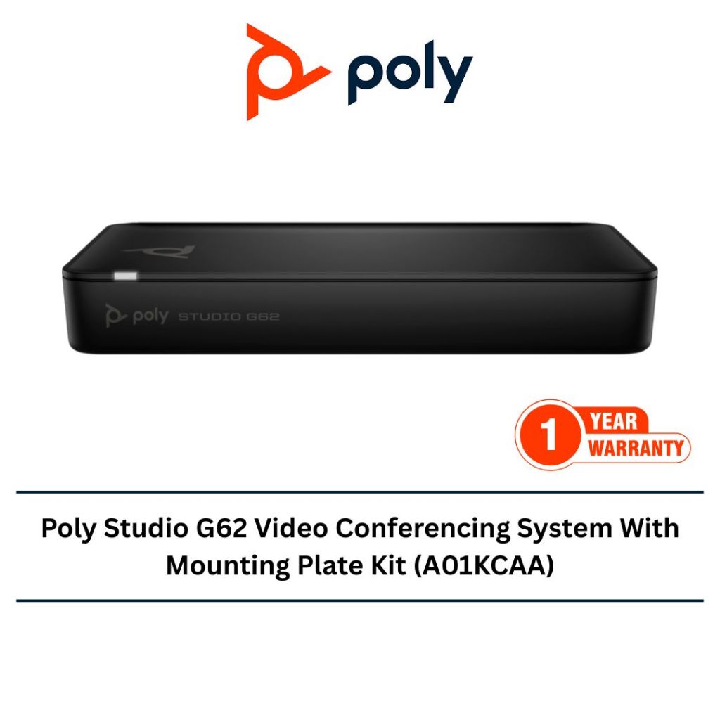 Poly Studio G62 Video Conferencing System With Mounting Plate Kit ...