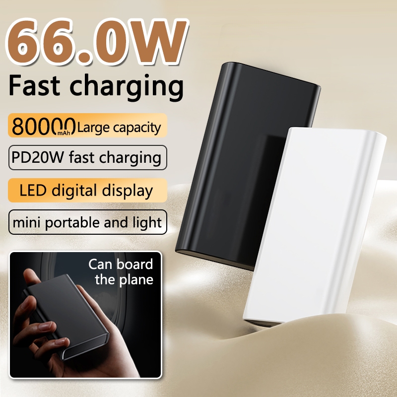 66W powerbank fast charging 80000mAh original power bank USB type-c ...