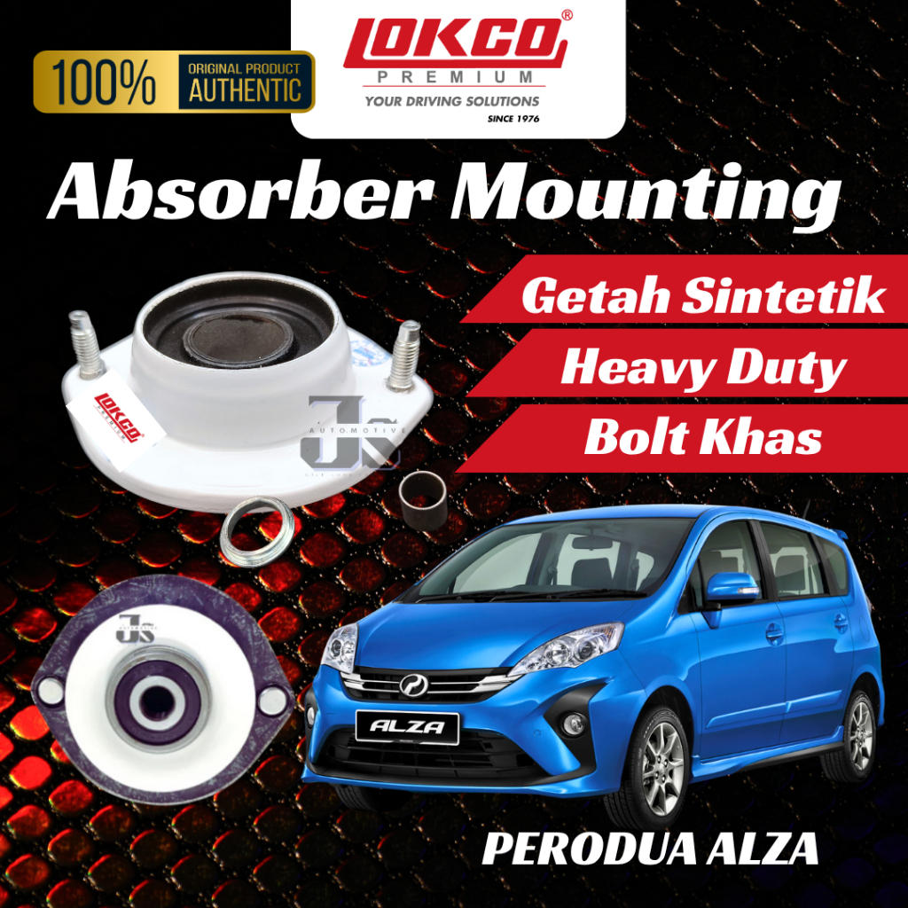 LOKCO Premium Heavy Duty Absorber Mounting PERODUA ALZA Front/Depan ...