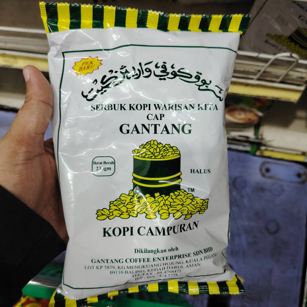 Serbuk Kopi Warisan Cap Gantang 230gram | Shopee Malaysia