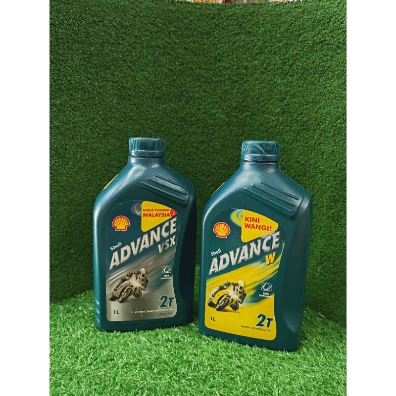 Shell Advance VSX/ Wangi 2T Enjin Oil 1L 100% Original | Shopee Malaysia